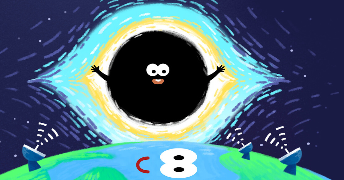 Baidu Celebrates Black Hole Image With Cheery Doodle
