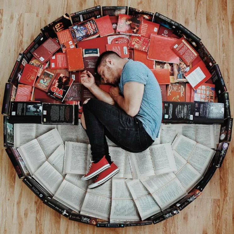 This Bookworm Creates Stunning Images Using His Massive Library of Books