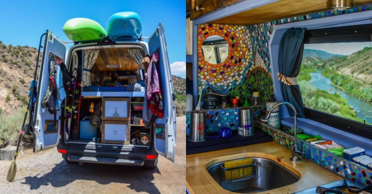 Creative Couple Transform Mercedes Sprinter Van into a Luxurious Tiny Home