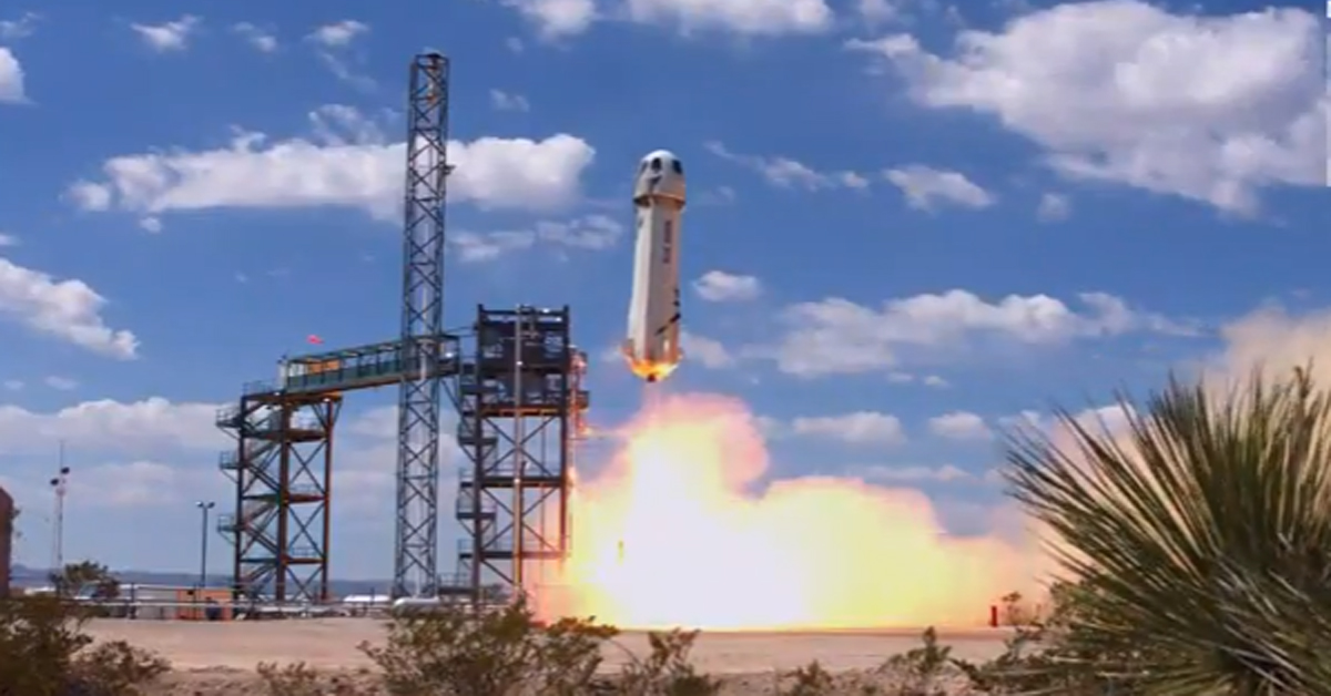 Blue Origin Launches its First Reusable Space Tourism Rocket