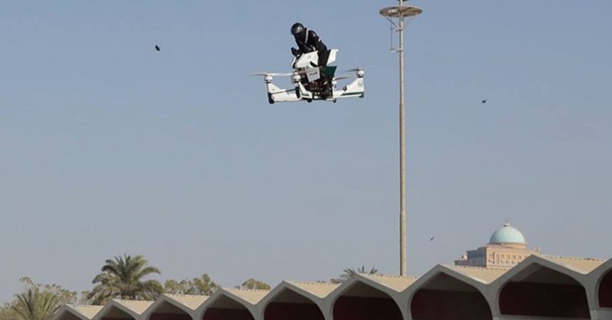 Dubai Police Announce They Will Be Using Flying Motorbikes
