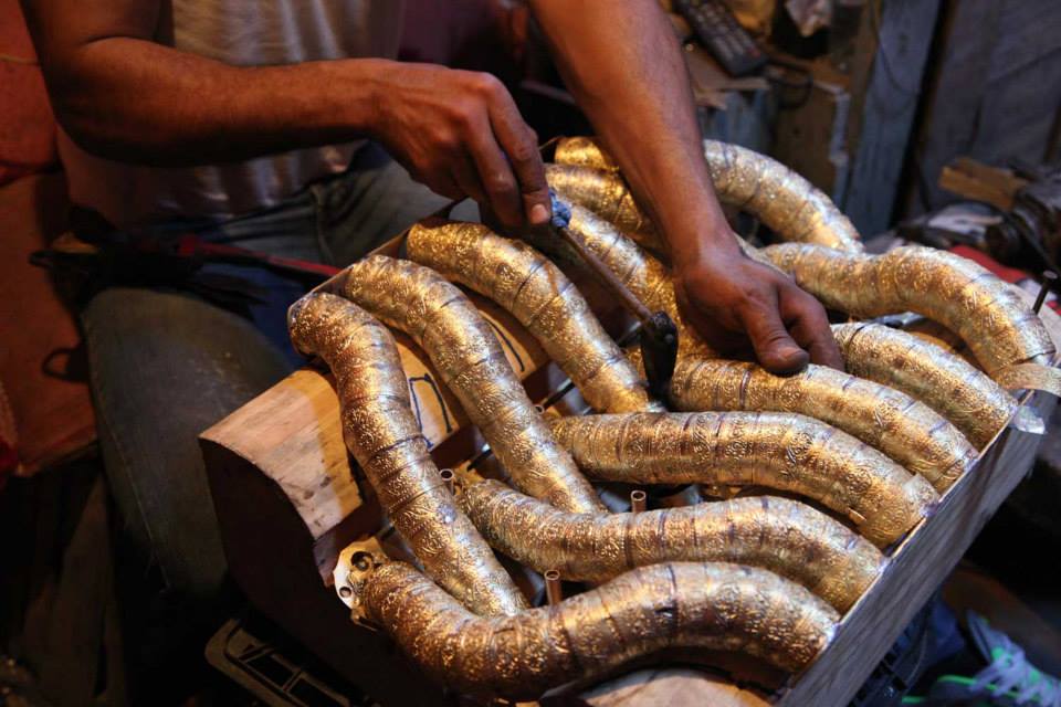 Building a Mercedes V12 Engine Sculpture from 53 Different Materials