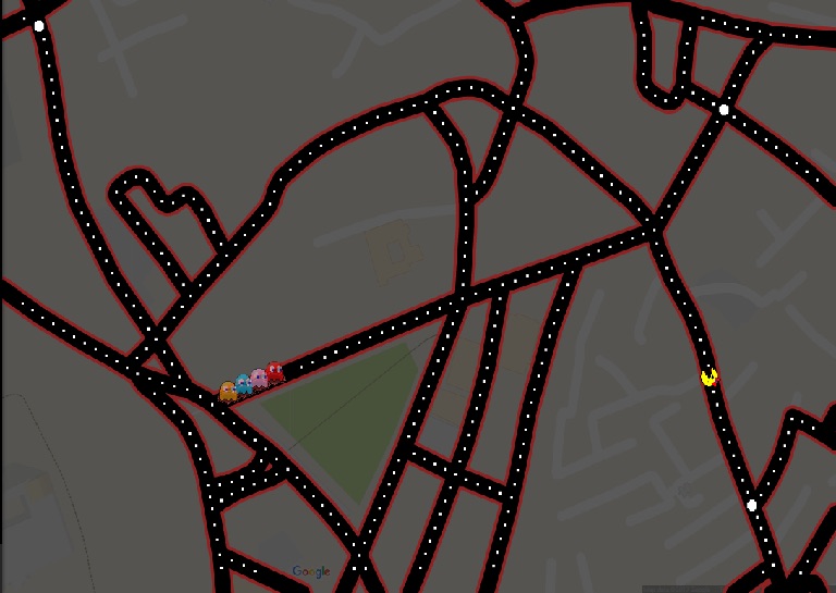 'Map-Eater' Ms.Pac-Man Takes Over Google Maps for April Fools' Day