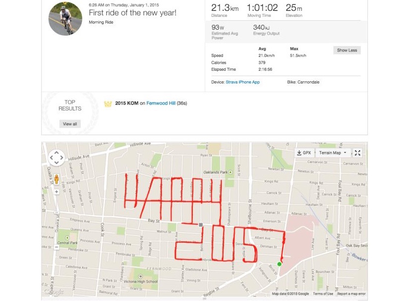This Cyclist Creates Amazing City-Wide Drawings With His GPS Tracking App