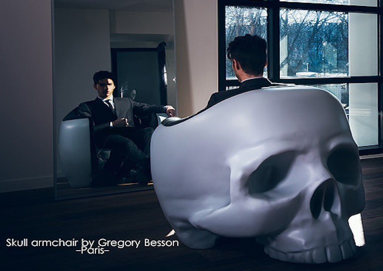 Feel Like a Super Villain in this Skull Armchair