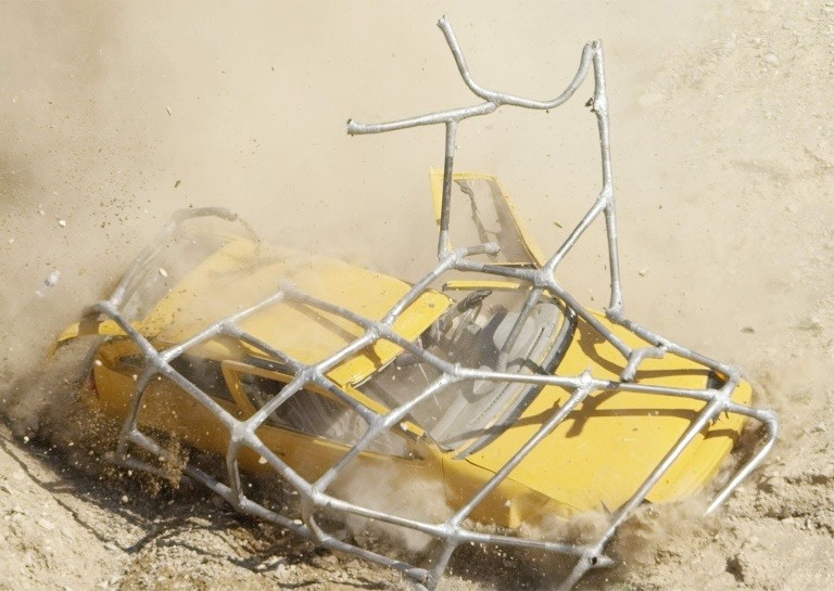 What Happens if You Roll a Car Down a Cliff with a Roll-cage Held ...