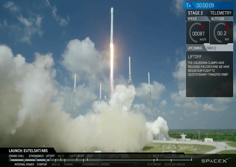 SpaceX's Falcon 9 Crashed into Drone Ship after Successful Launch