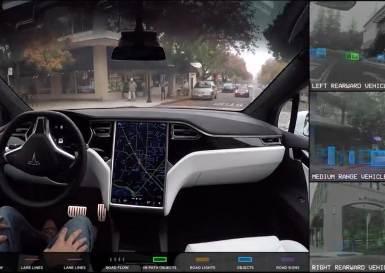 Watch What the Tesla Autopilot Sees While Driving