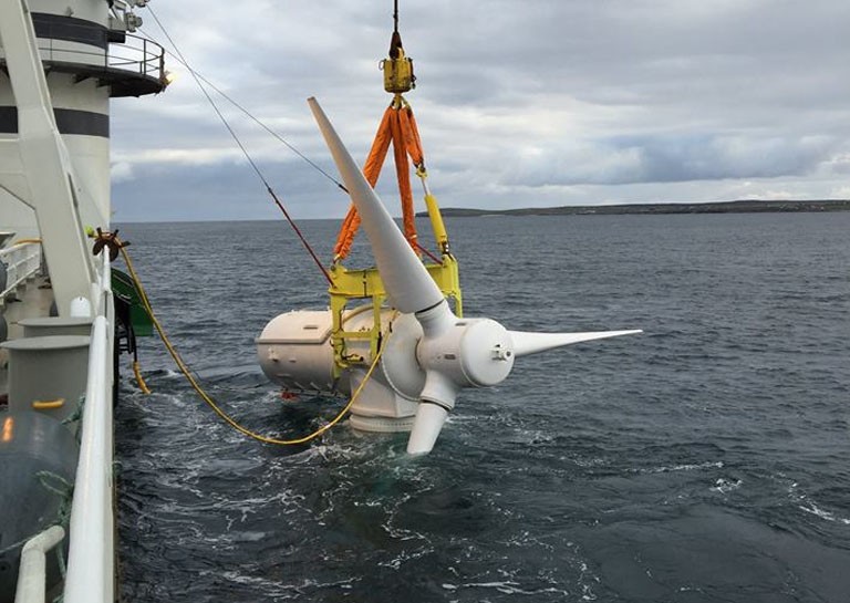 Turning the tide: Scotland's first tidal power generator