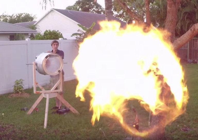 This Propane-Filled Vortex Cannon is Probably a Bad Idea