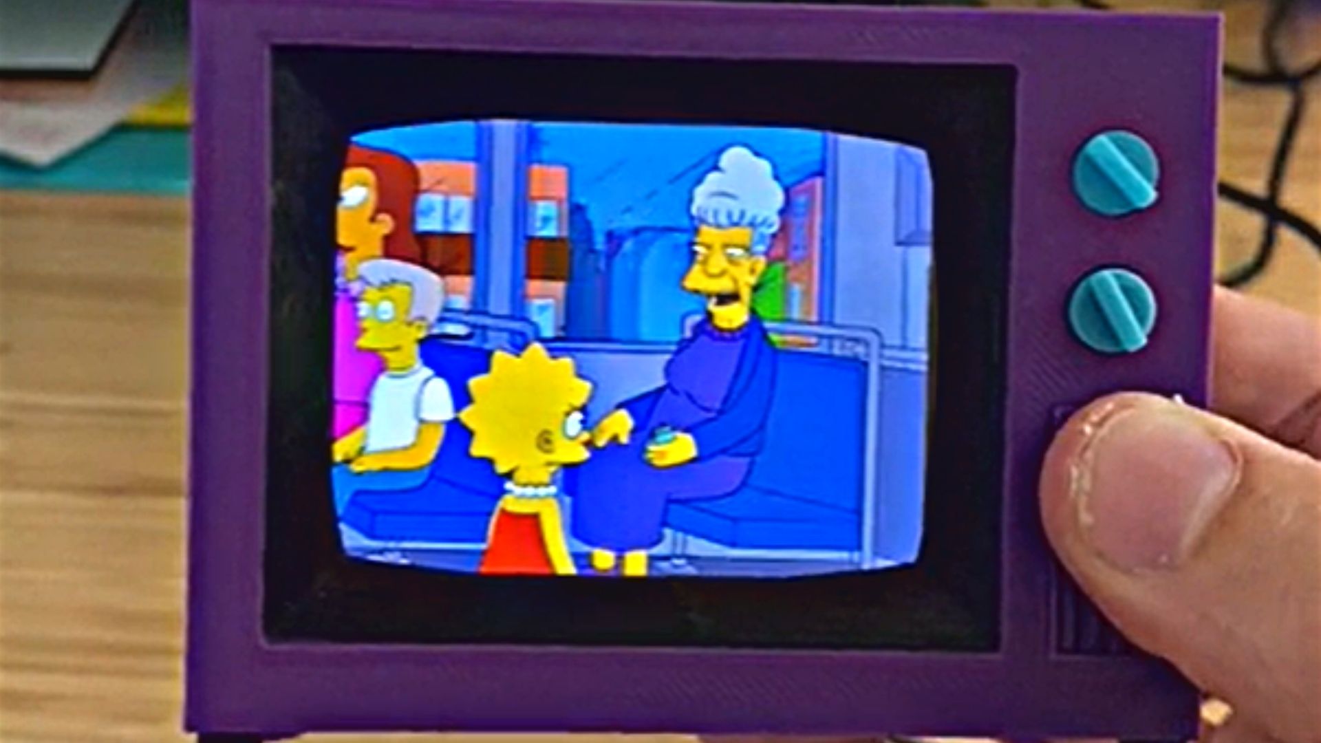Someone 3D Printed a Working Simpsons Living Room TV