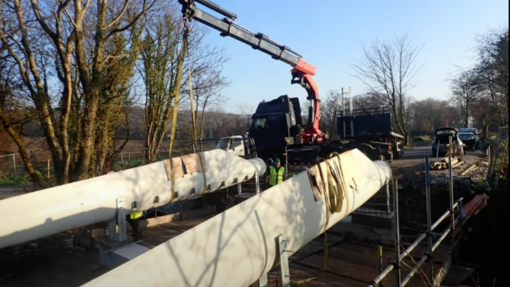 Engineers are building bridges with recycled wind turbine blades