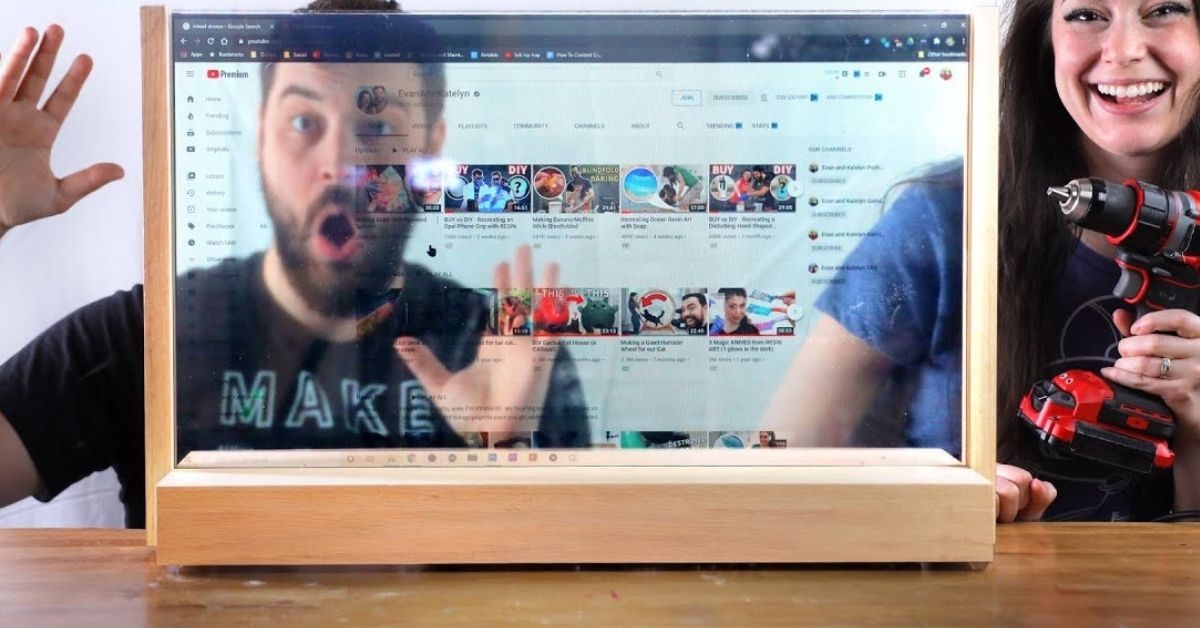 YouTube Duo Build See-Through LCD Monitor - DIY Screen? | IE