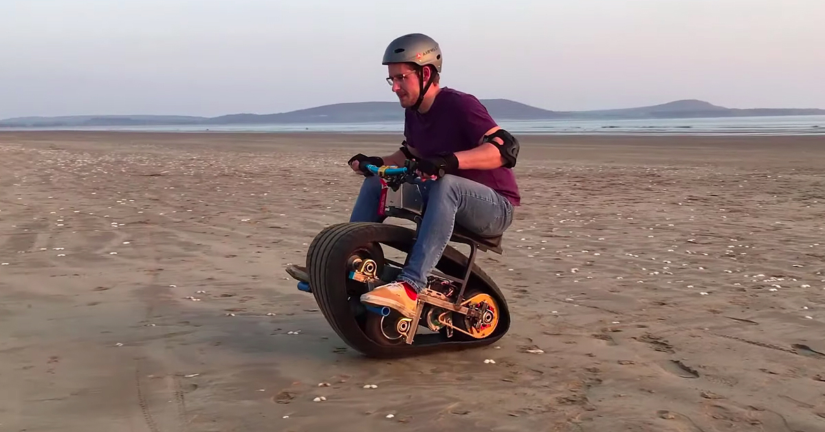 Electric Monotrack Bike Made with No Machine Tools | IE