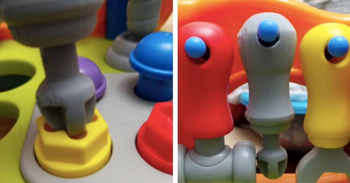 Parent Recreates Son's Toy Screwdriver with Their Own 3D Printed Version