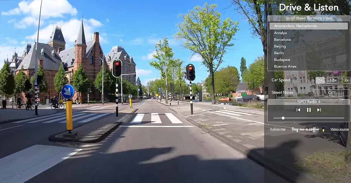 Drive Around Cities Virtually While Listening To Radio | IE