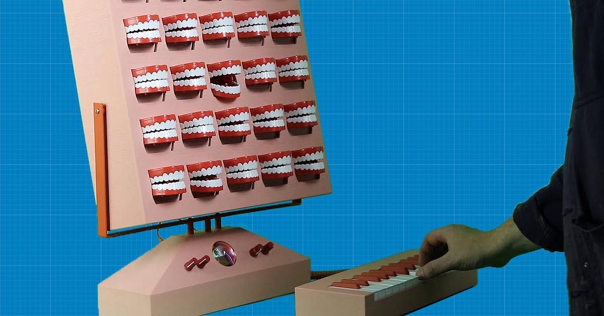Inventor Builds Synth With Chattering Plastic Teeth | IE