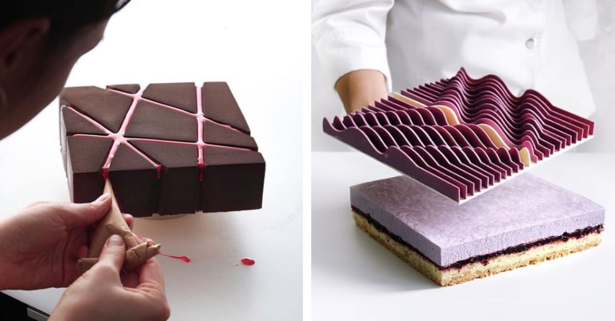 This Pastry Chef Creates Fascinating Geometric Cakes Using 3D Printing