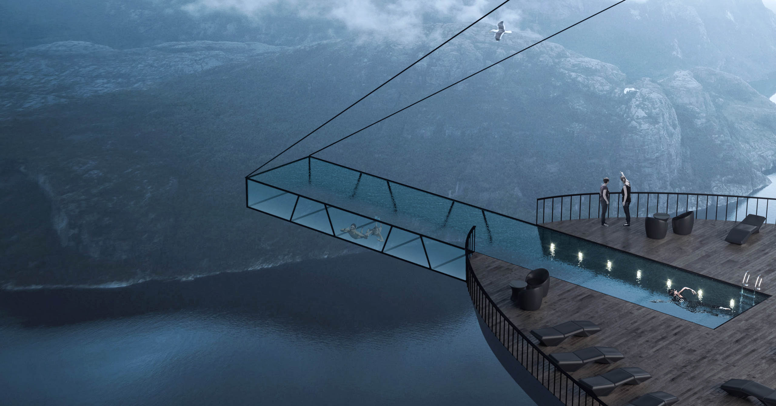 Stunning Design for Norwegian Cliff Hotel Has the Craziest Glass-Bottom ...