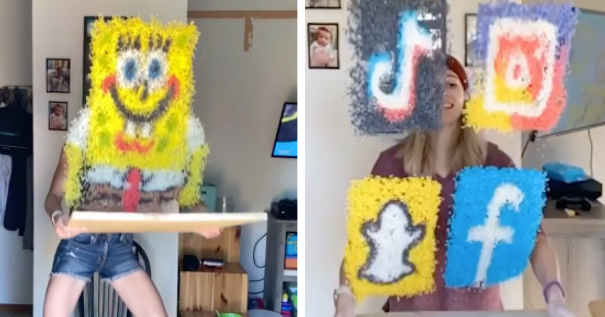 Using Gravity and Rice - Instead of a Paint Brush | IE