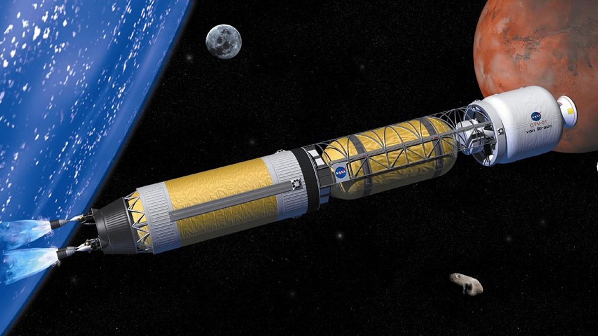 The DoD plans to launch two nuke-propelled spacecraft by 2027