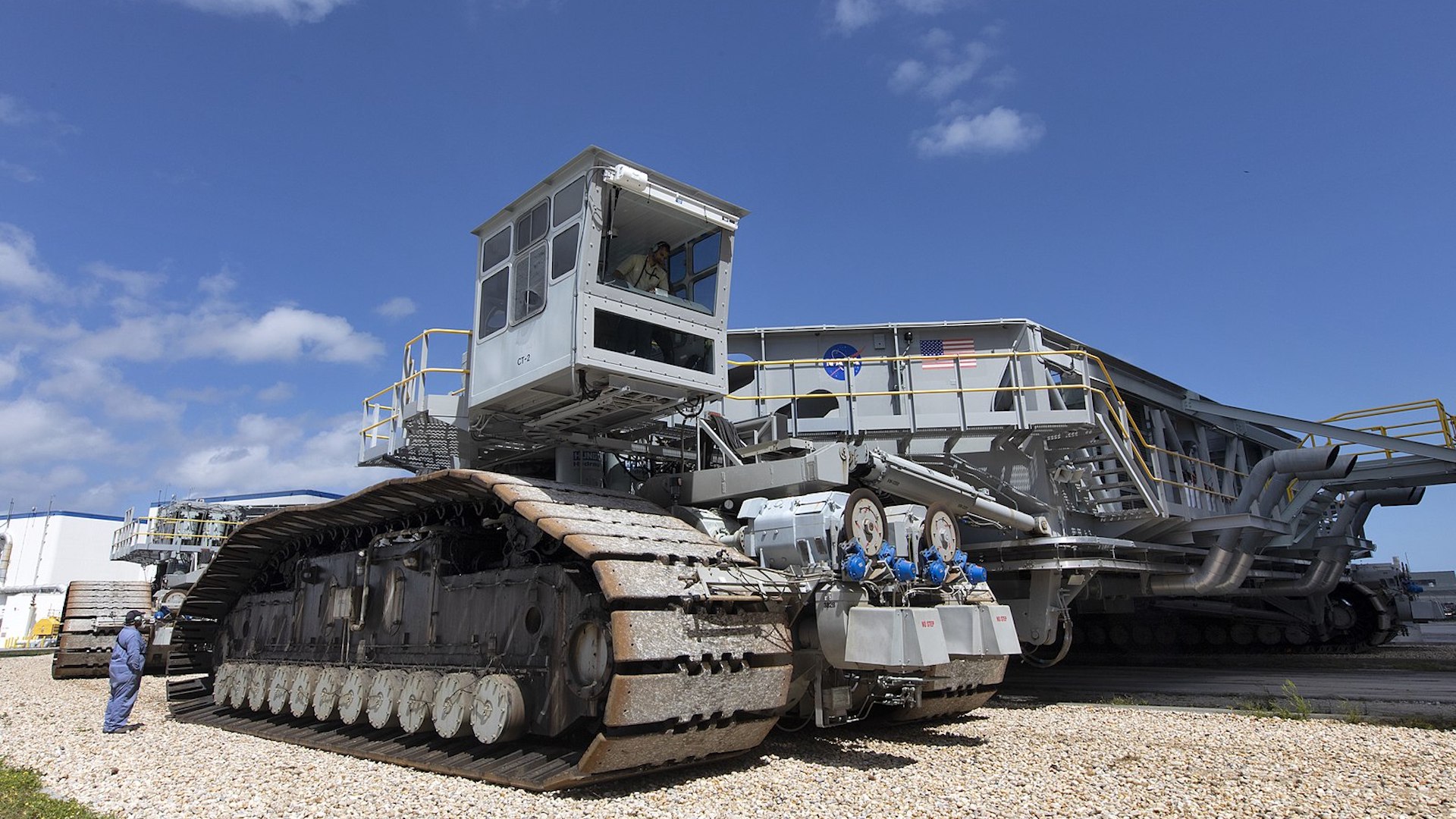 NASA’s Crawler-Transporter 2 will soon carry Orion to the launchpad