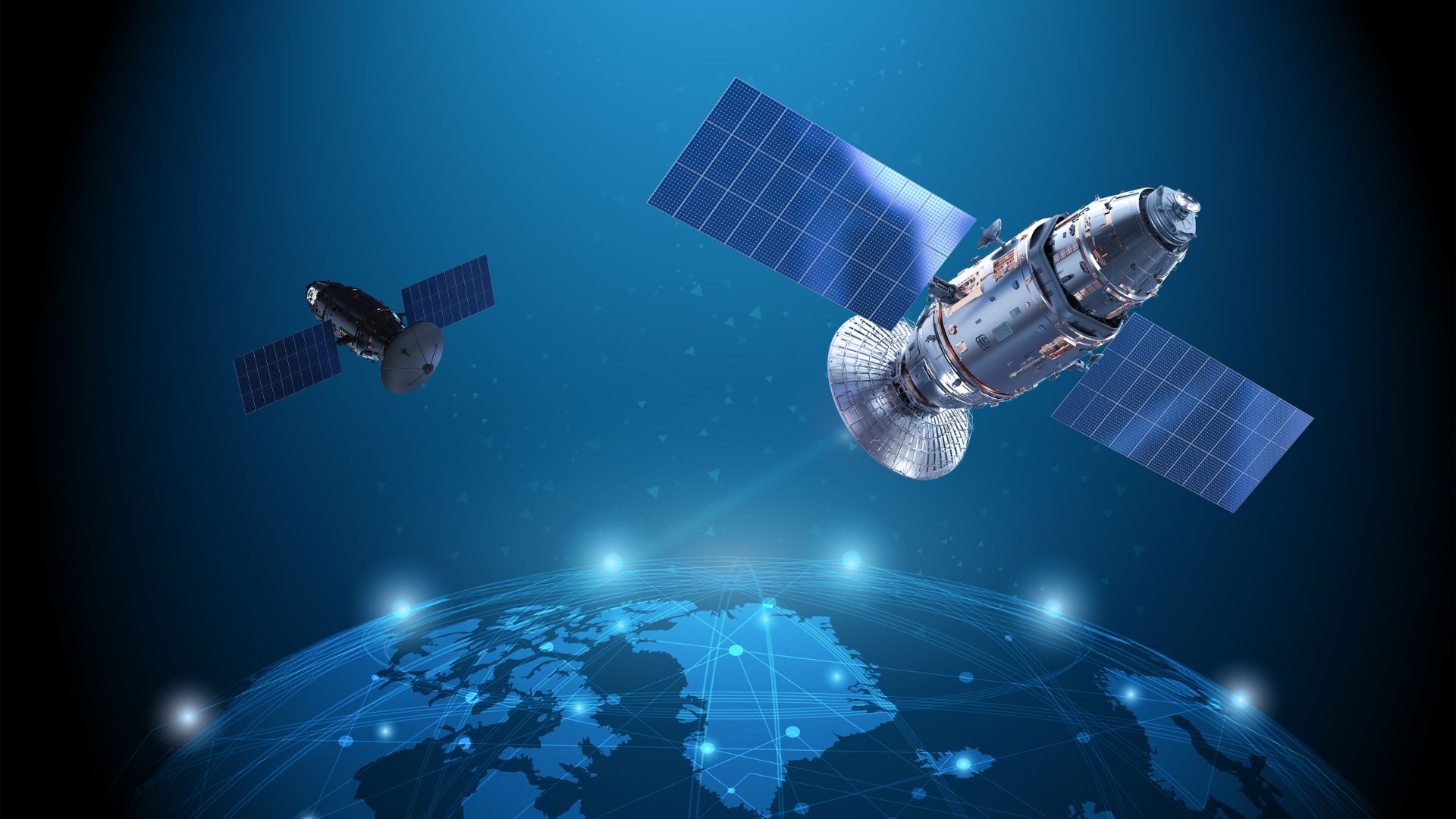 Two military satellites communicated with each other using lasers