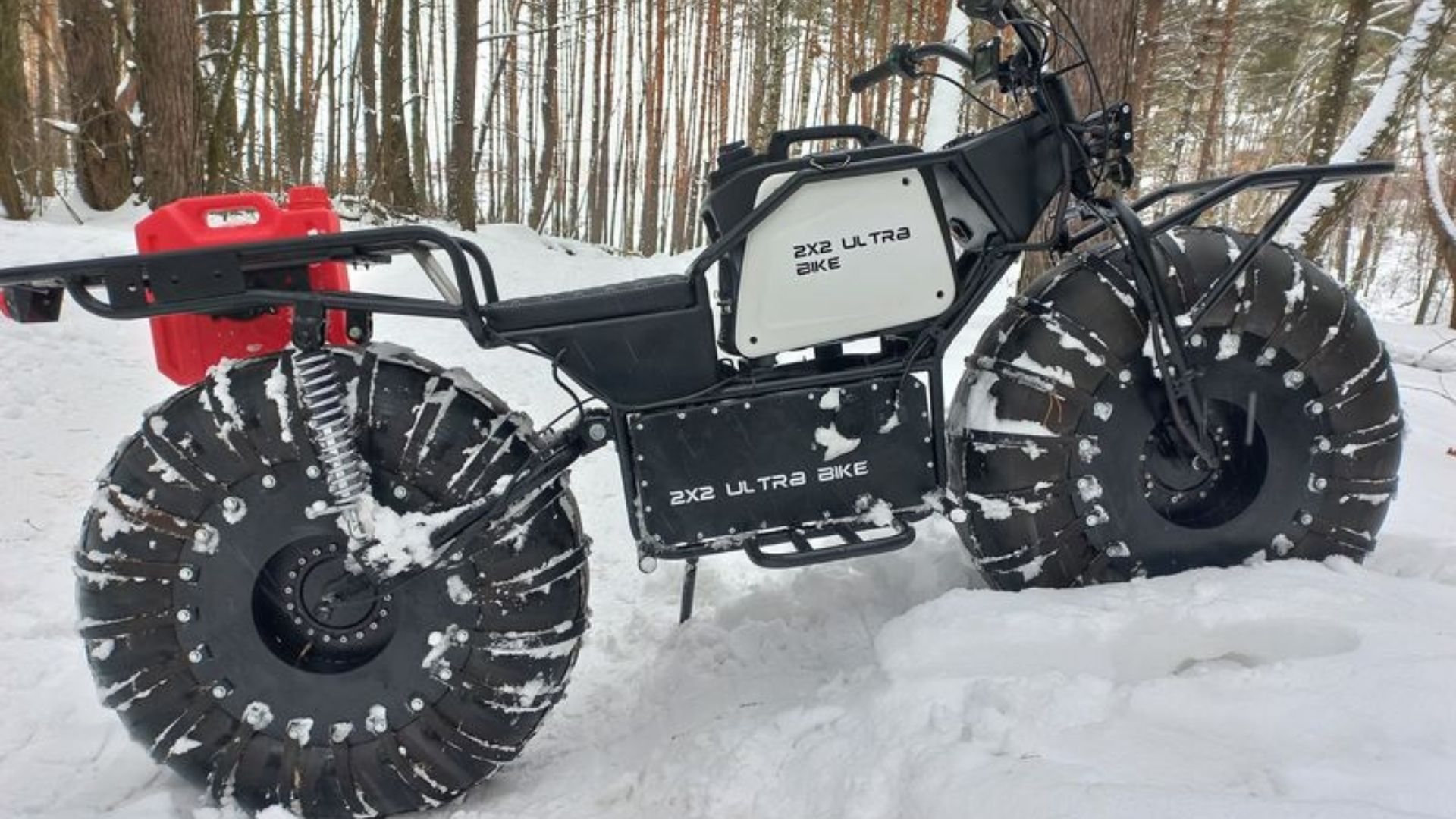 The new all-terrain electric Ultra Bike can drive on water