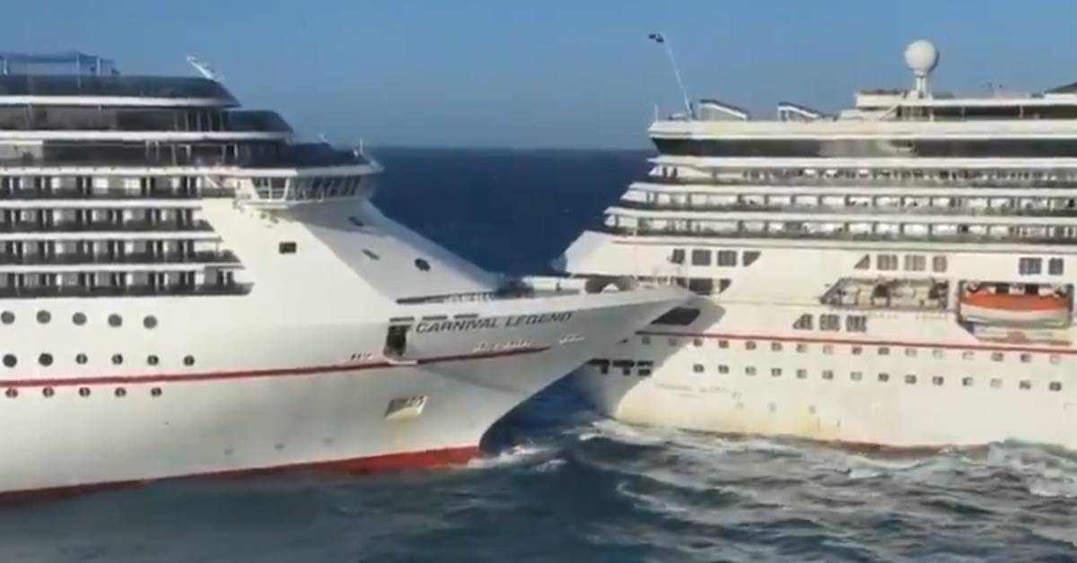 Passengers Take Videos of Two Carnival Cruise Ships Colliding in Mexico