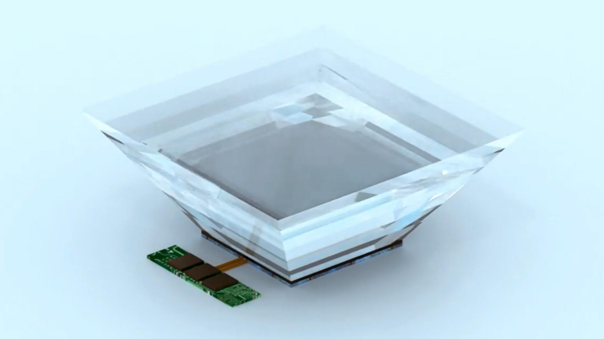 This tiny glass pyramid could make solar panels cheaper than ever