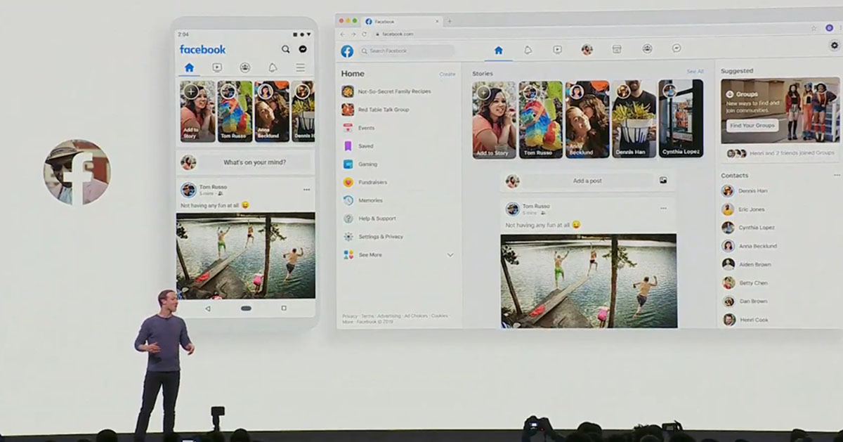 Facebook Reveals Website, App Redesign, New Oculus Headsets at F8