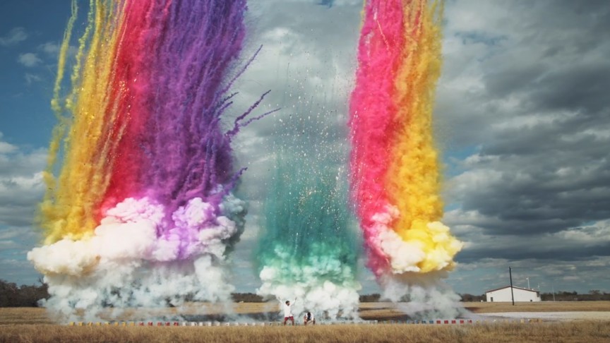 Spectacular Daytime Fireworks Captured in Ultra Slow Motion